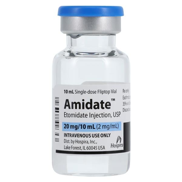 Amidate™ Etomidate 2 mg / mL Injection Single Dose Vial 10 mL ...